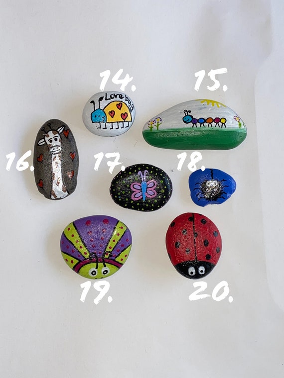 Acrylic Hand Painted Rocks - Etsy