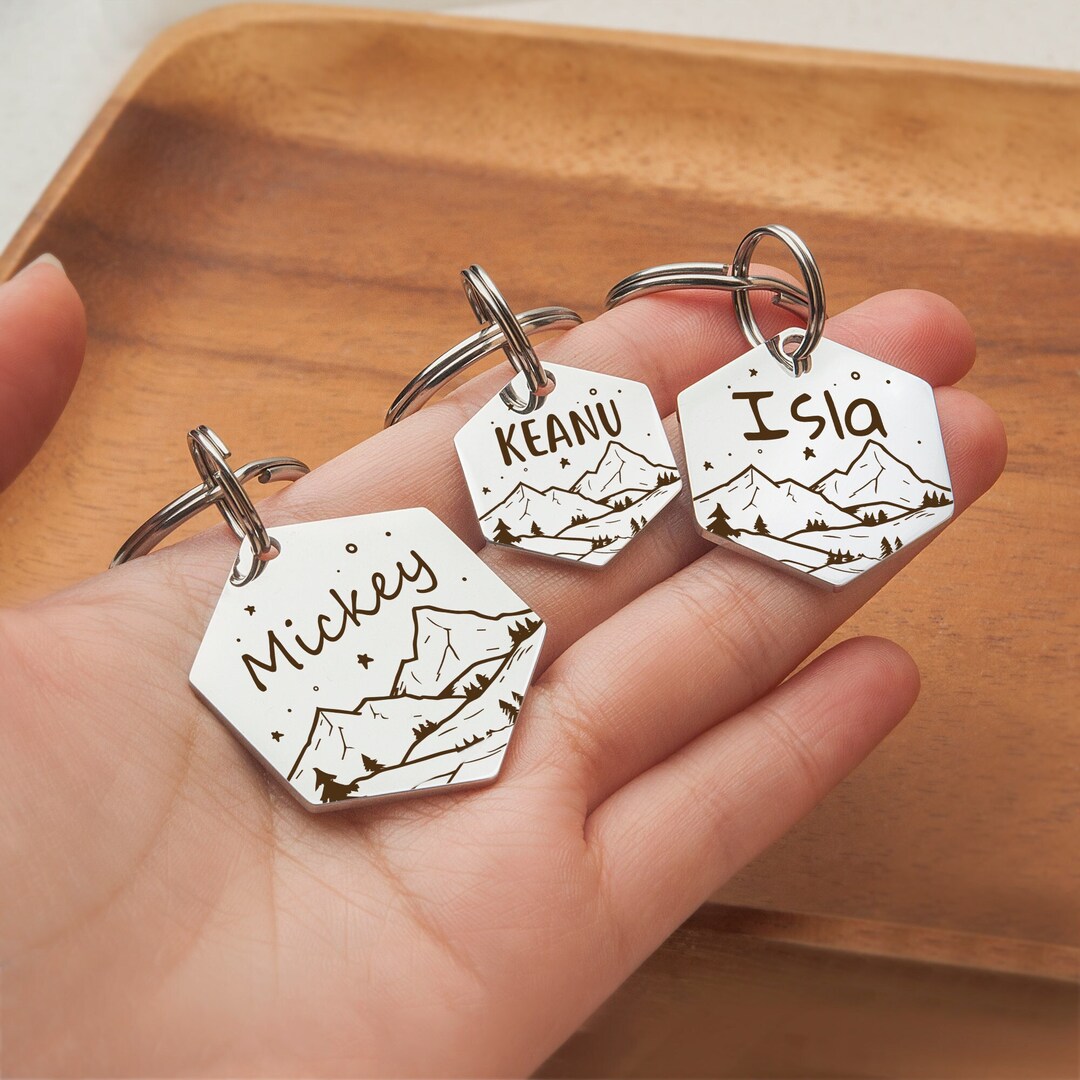 Dog Tag - Hexagon Dog Tag - Custom Dog Tag - Dog ID Tag - Dog Name Tag ...