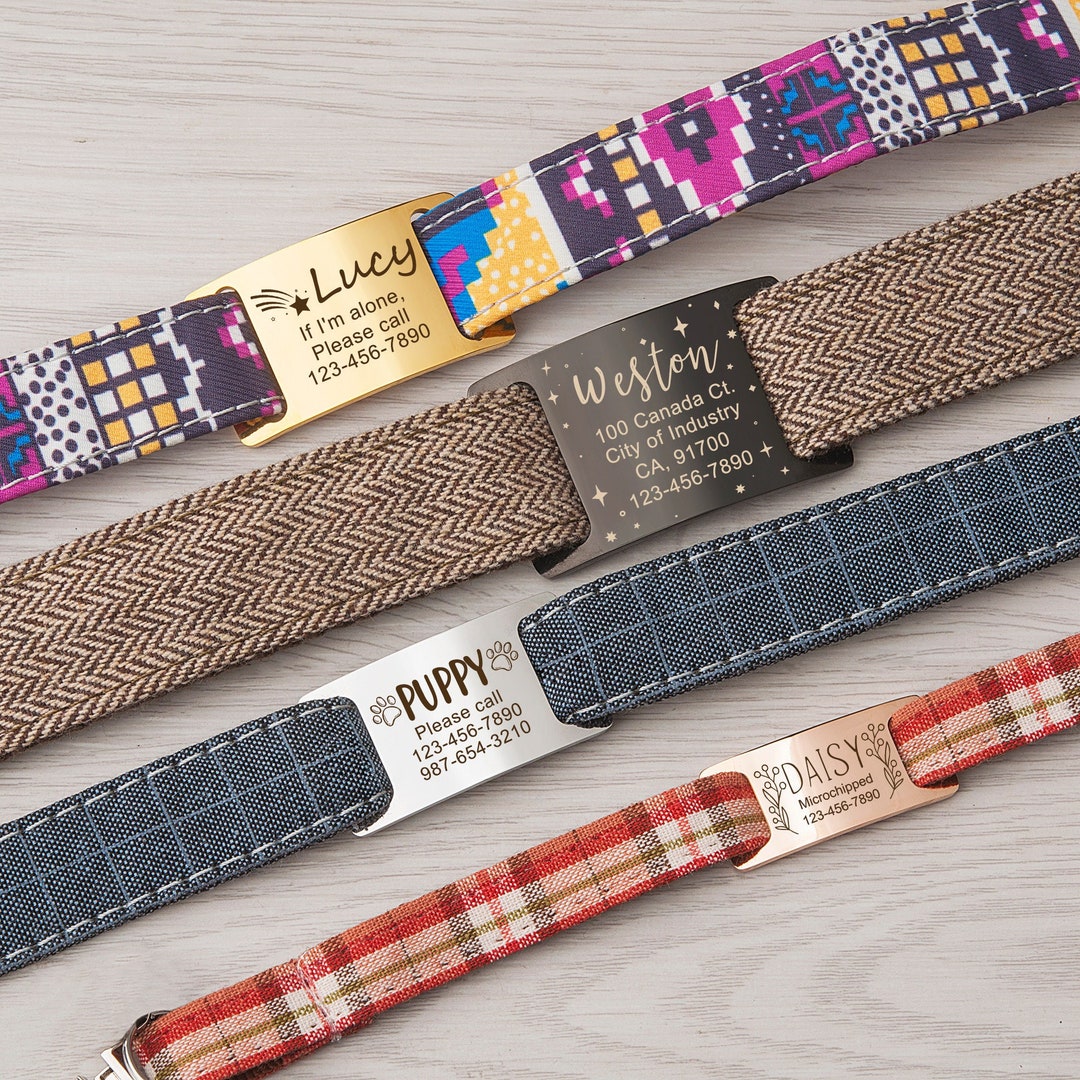 Cat Tag - Cat Gifts - Collar Tag - Custom Cat Ornament - Silent Pet Tag ...