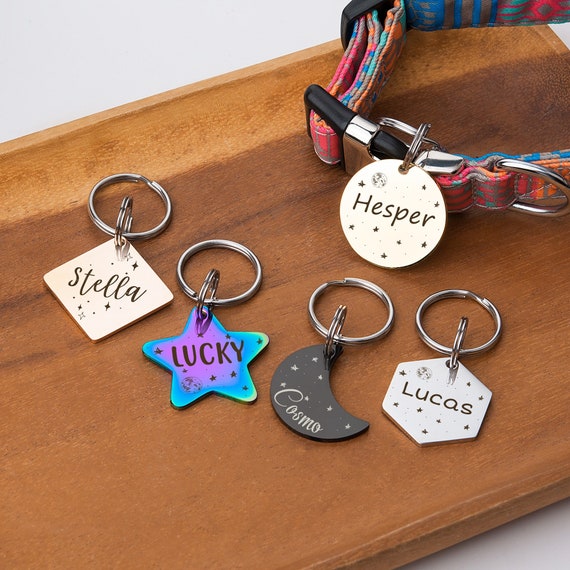 Pet Tag Pet Name Tag Pet ID Tag Pet Collar Tag Pet - Etsy