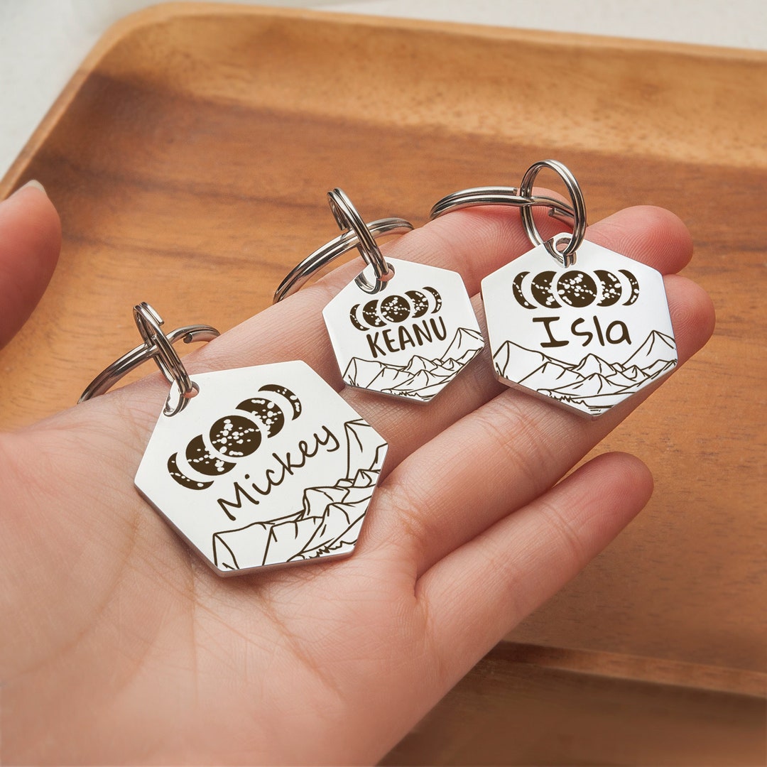 Dog Tag - Hexagon Dog Tag - Custom Dog ID Tag - Dog Tags for Dogs ...