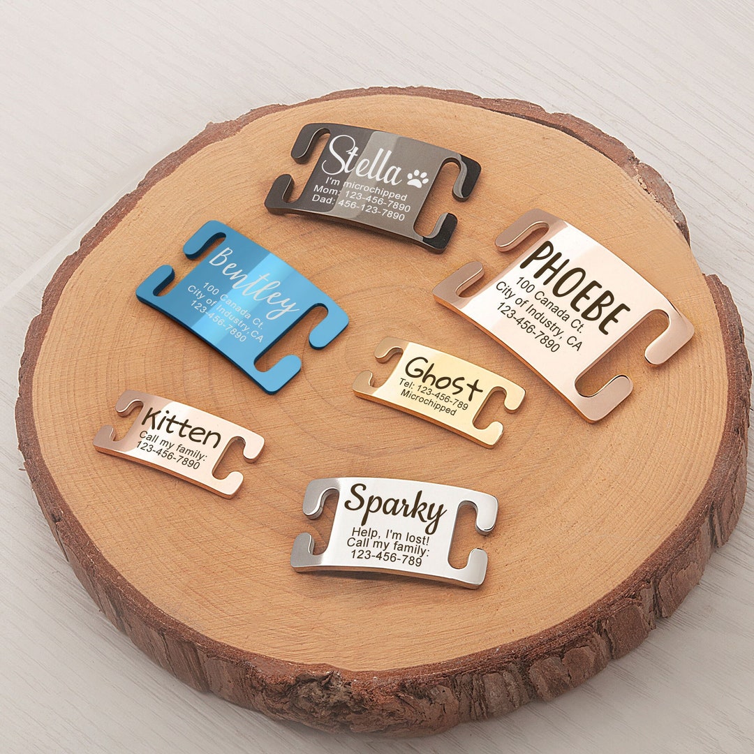 Silent Dog Tag - Dog Tag - Slide on Dog Tag - Dog Tags for Dogs ...