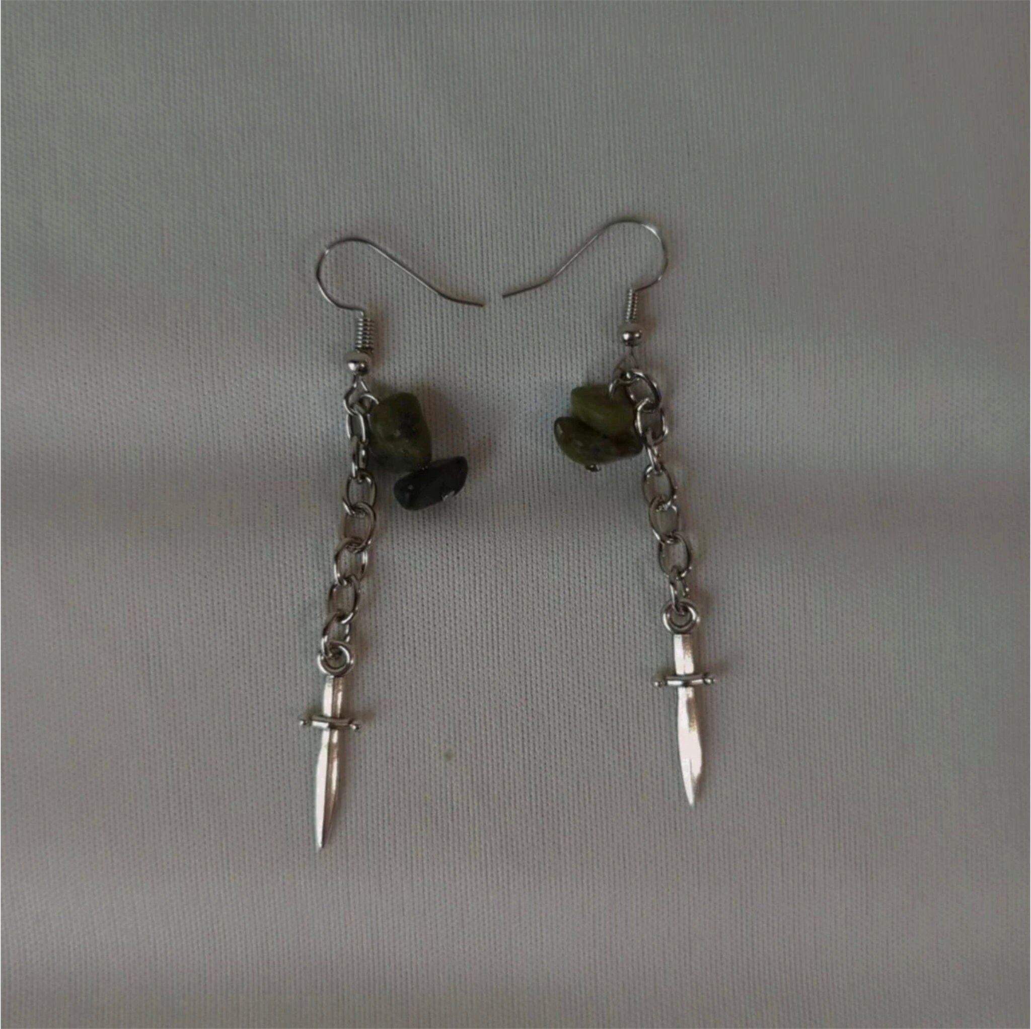 Peter Pan Collection Peter Pan Chain Dagger Earrings Fairytale Jewelry ...