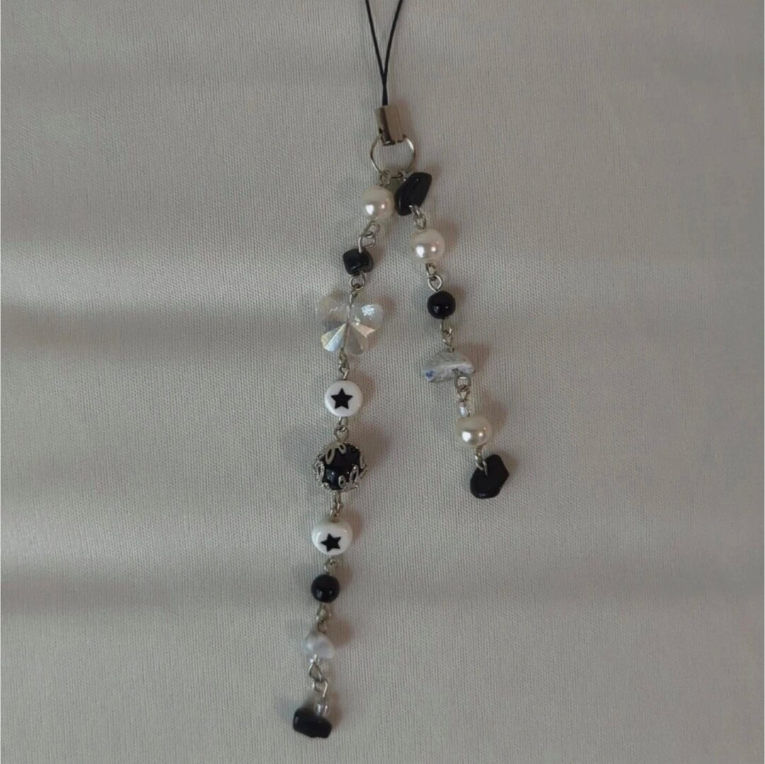 Black and White Rockstar Phone Strap Grunge Phone Strap Rockstar Phone ...