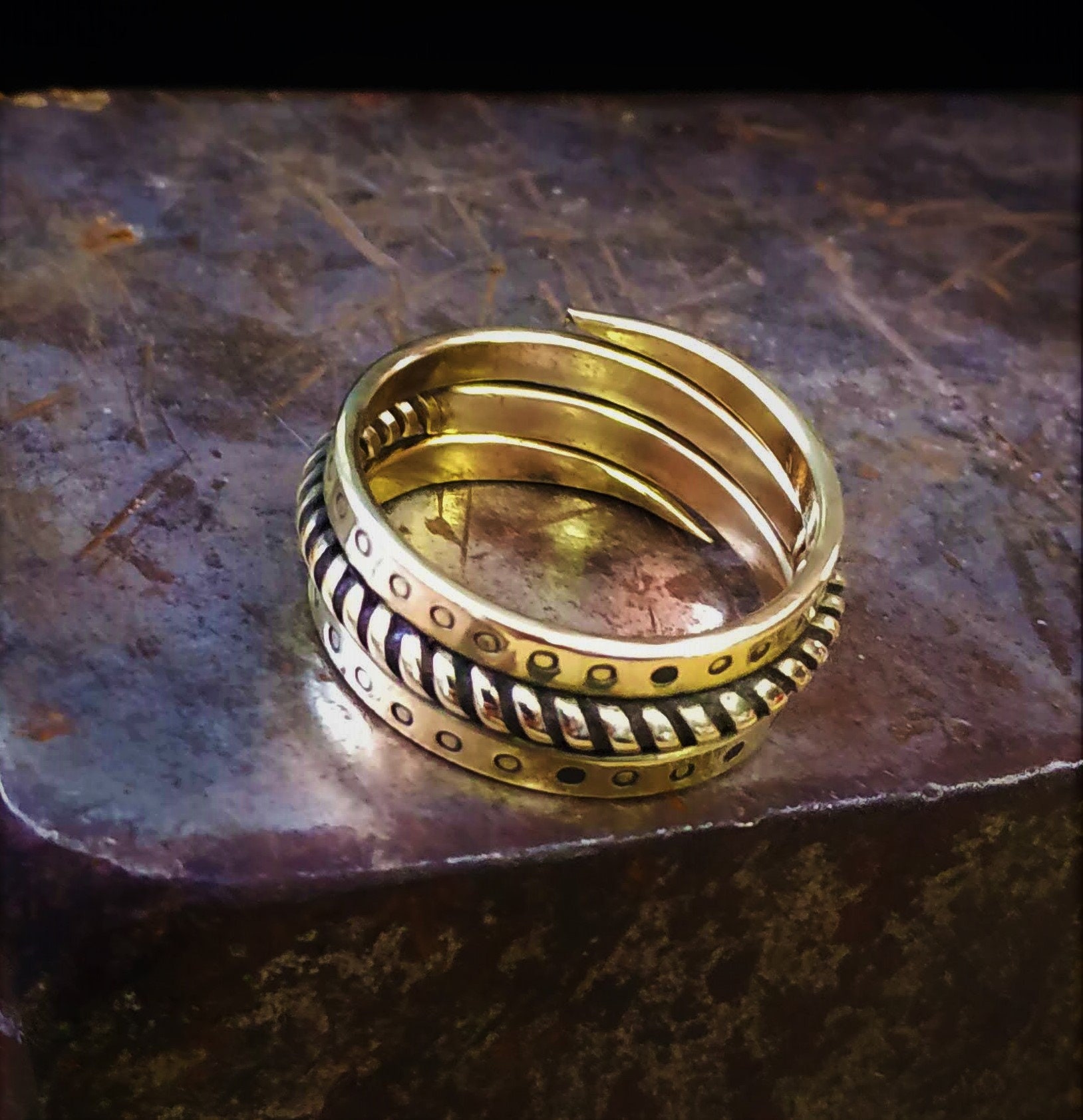 Viking Style Spiral Ring. - Etsy