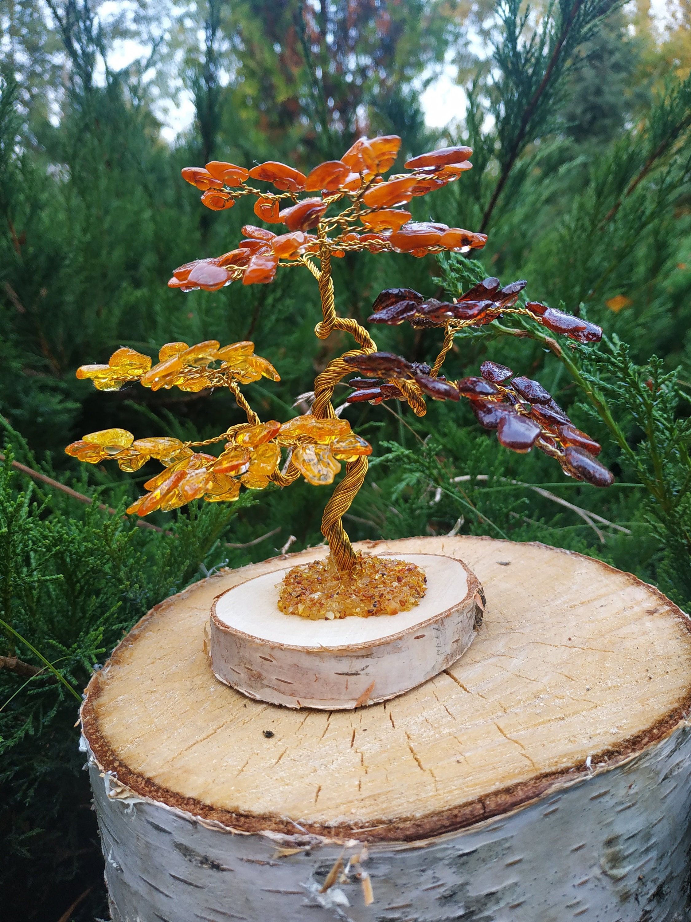 Amber Tree of Happiness Bonsai 13cm 135 Natural Baltic Amber Stones - Etsy