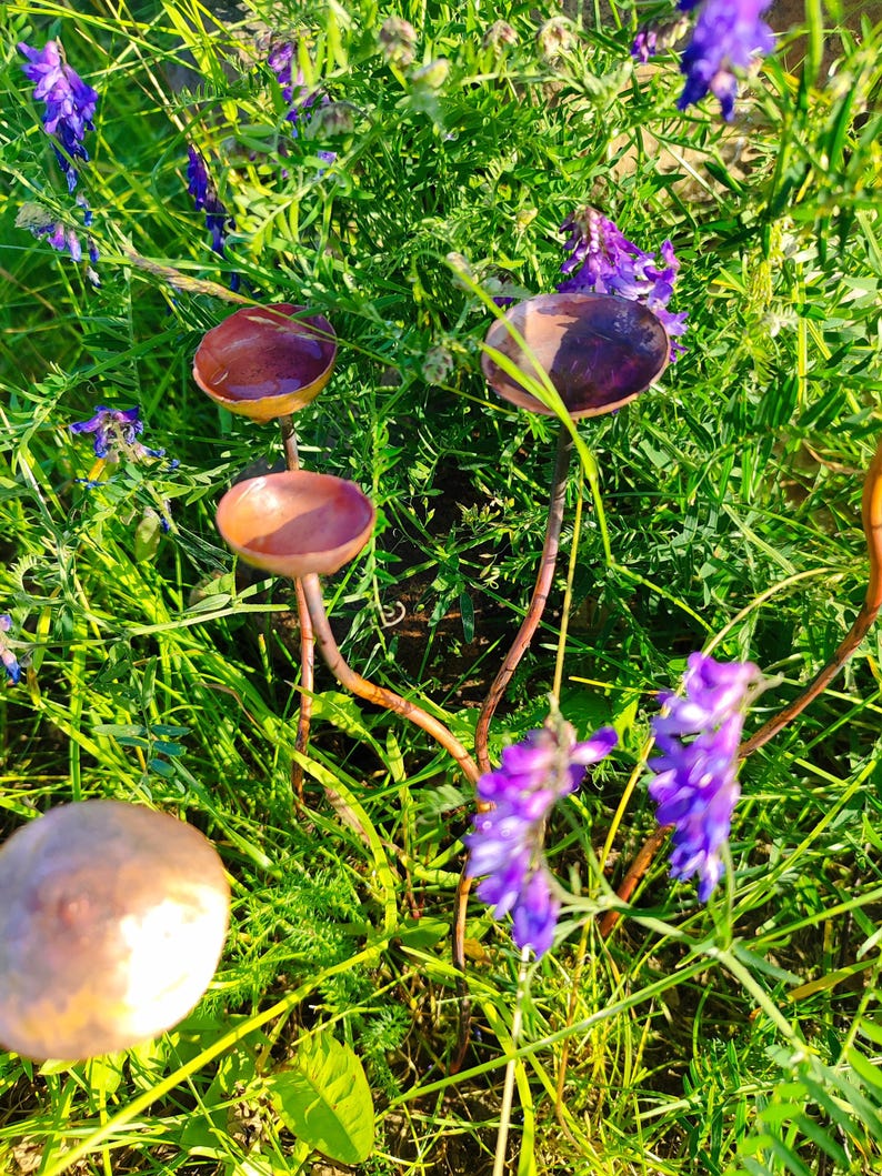 Handmade Copper Rain Catcher Garden Ornament. - Etsy