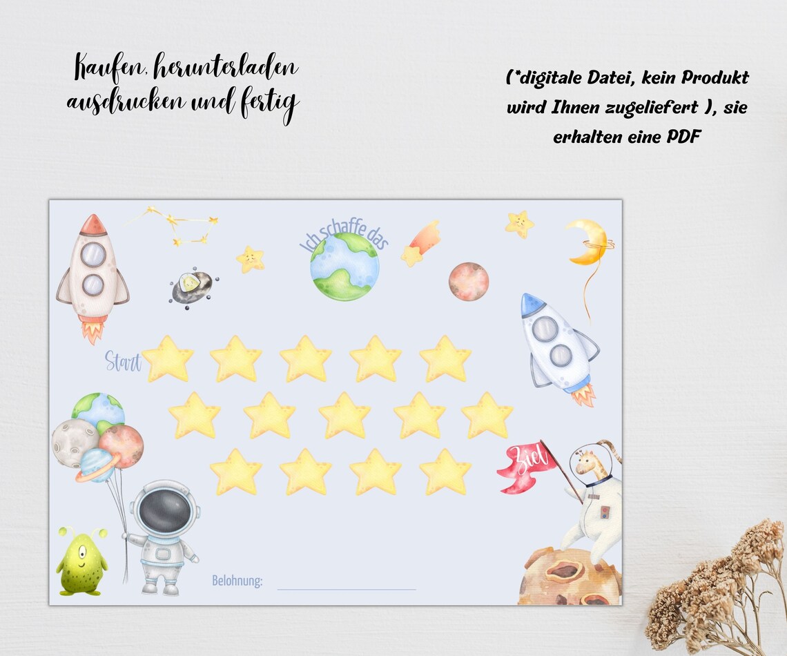 Reward Chart Pdf for Kids to Print Out Learning for Boys Reward A4 ...