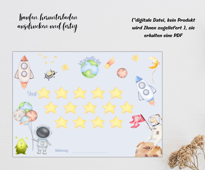 Tabla de recompensas pdf para que los niños aprendan a imprimir para ...