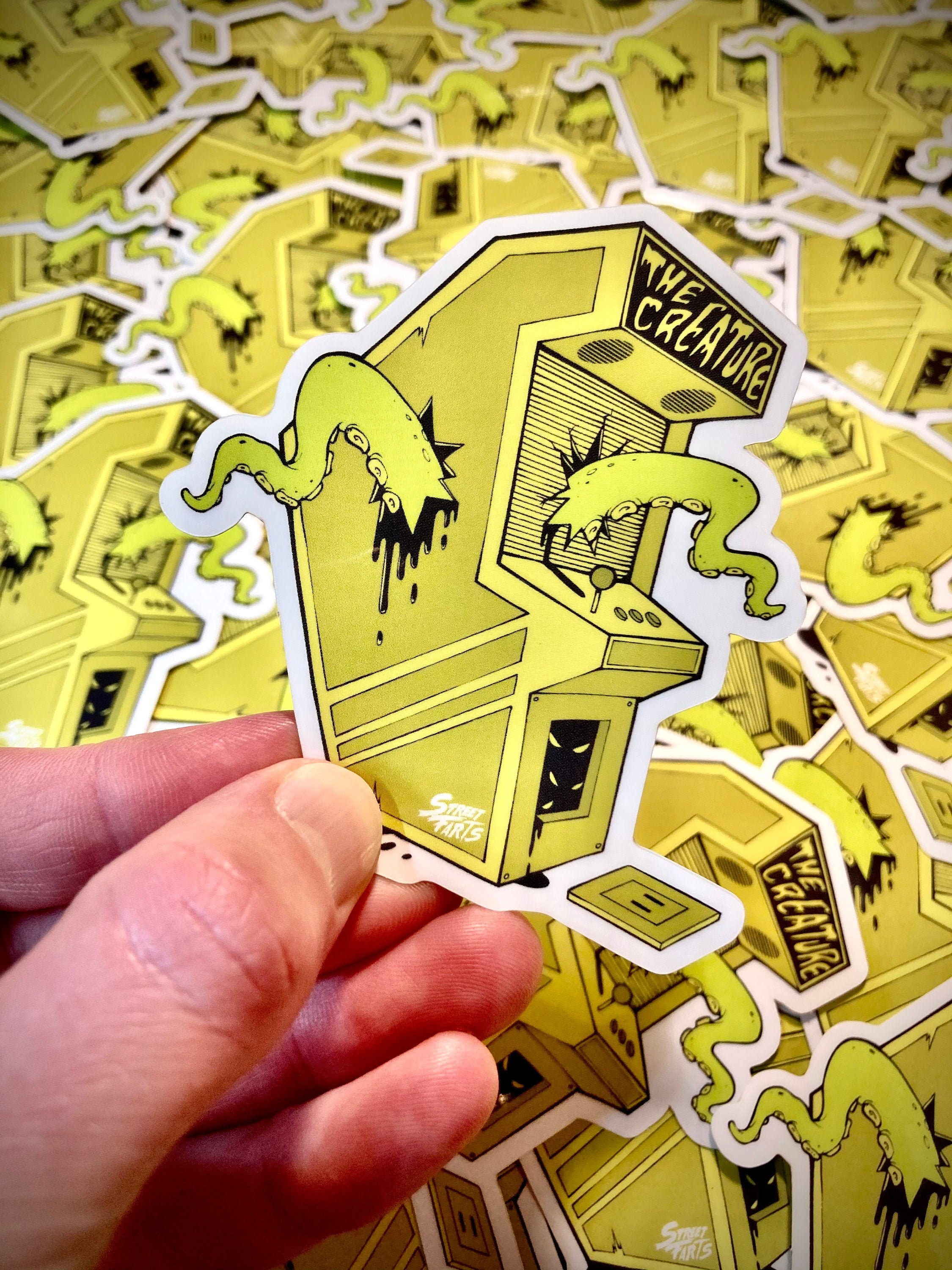 Monster Arcade Sticker - Etsy