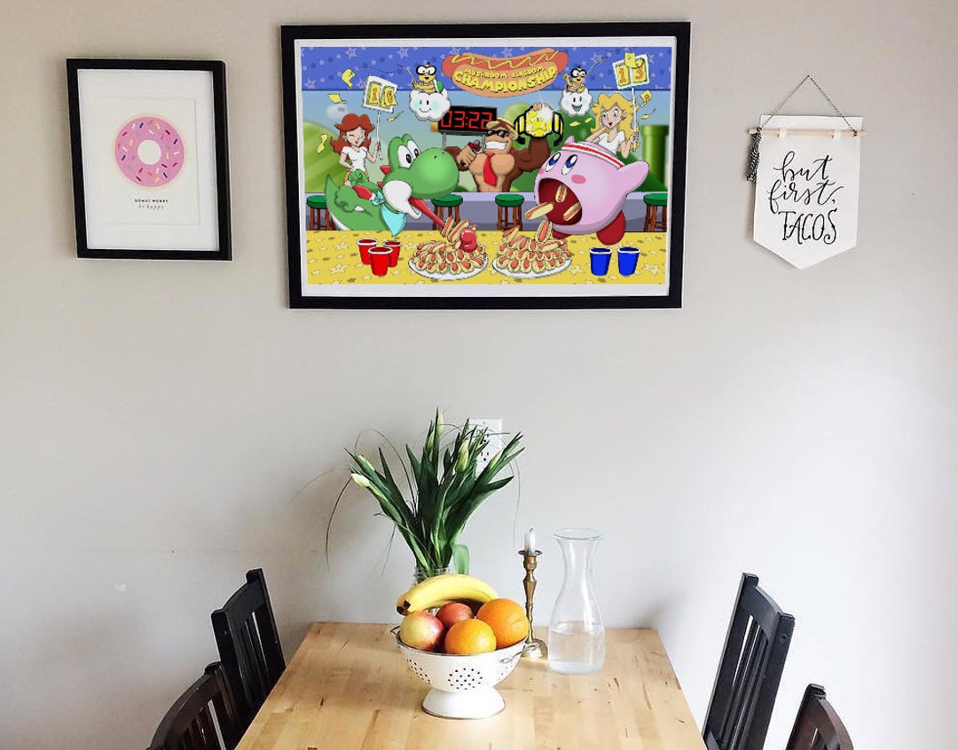Hungry Hungry Championship (nintendo Kirby Yoshi High Quality Poster ...
