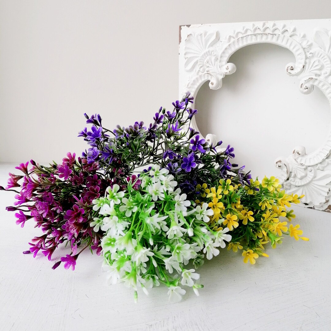 Artificial Garden Flowers Fake Bush Fake Campanula Spring Flowers ...