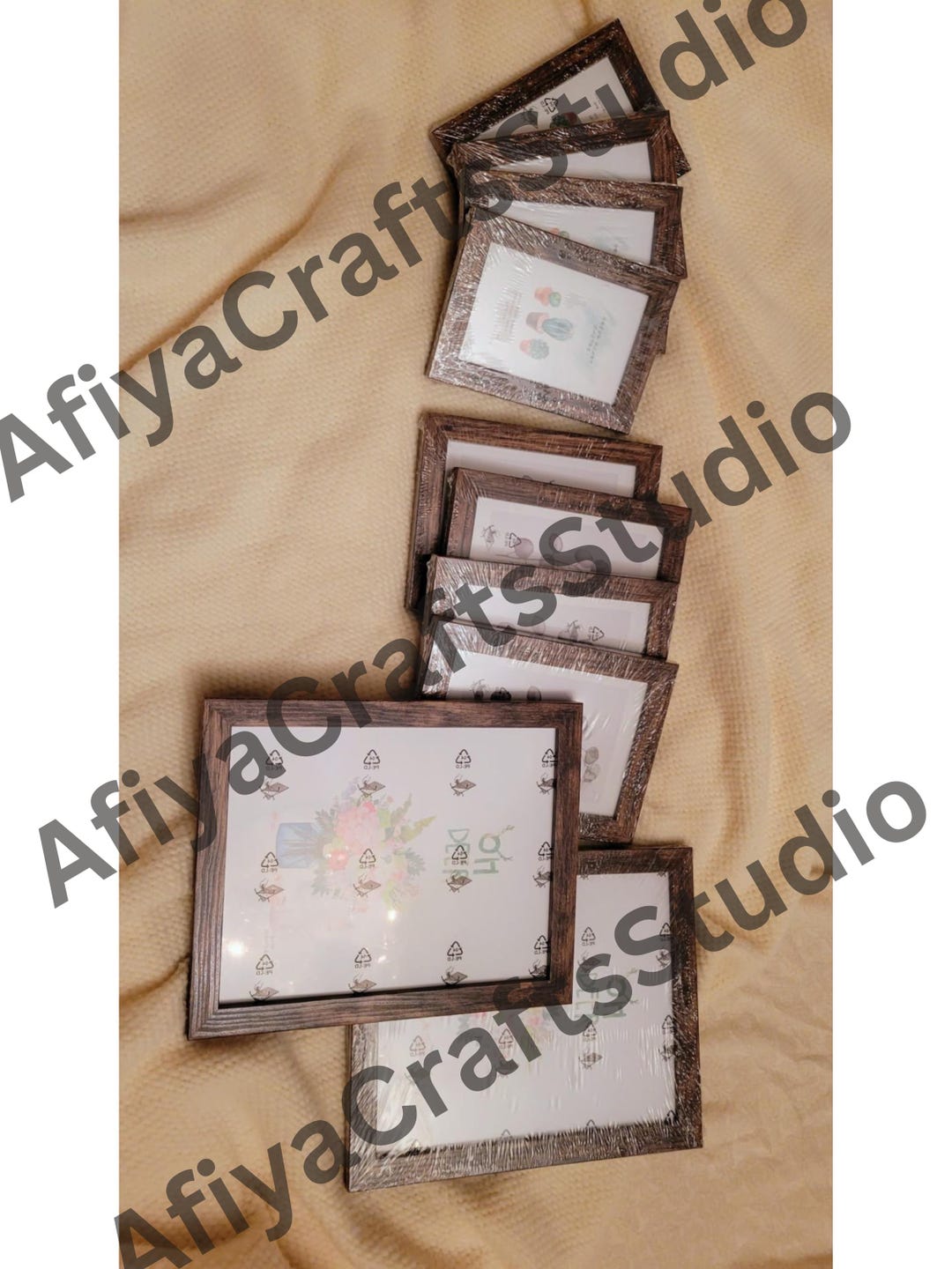 Set 10 Pack Gallery Wall Wood Picture Frame | Wedding Photo Frame ...