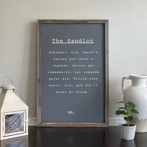 The Sandlot the Sandlot Quote Sign Farmhouse Style Wood - Etsy