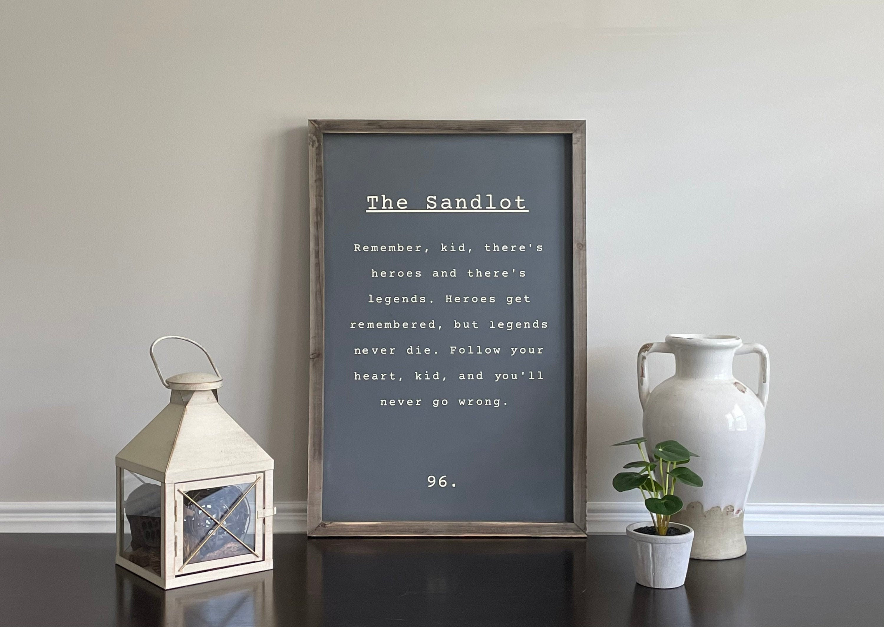 The Sandlot the Sandlot Quote Sign Farmhouse Style Wood | Etsy
