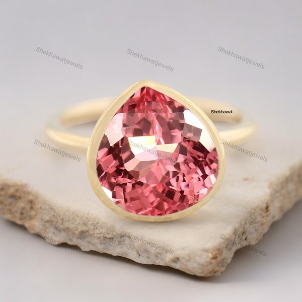 Padparadscha Sapphire Ring - Etsy