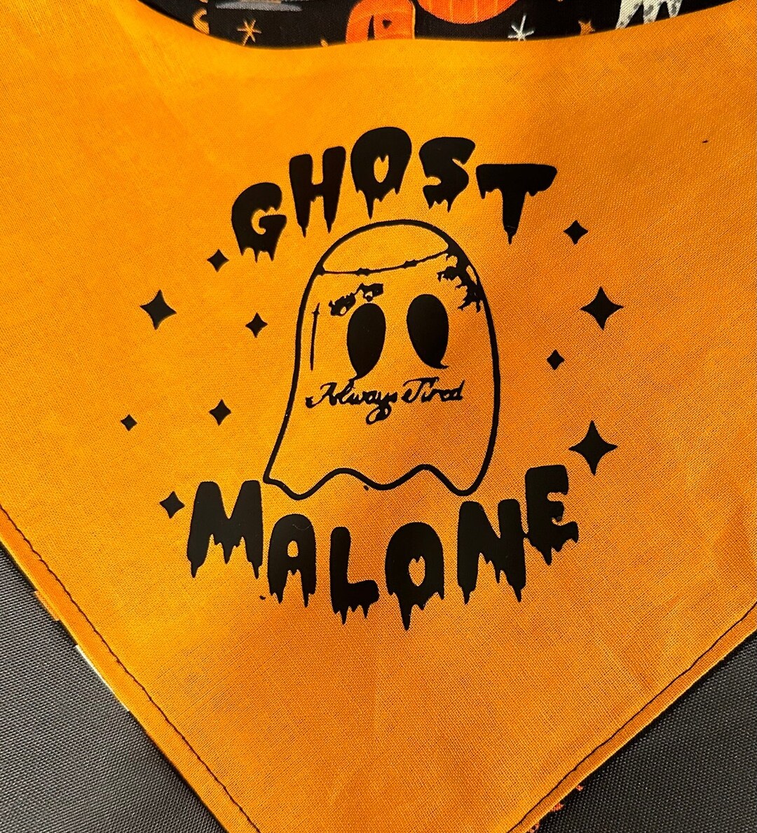 Ghost Malone Reversible Pet Bandana With Snaps - Etsy