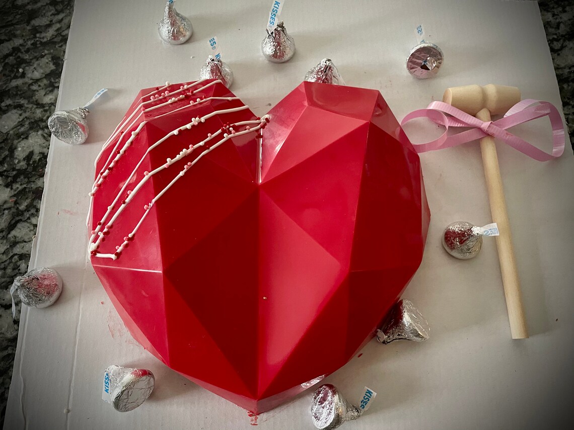 Valentine Chocolate Smash Heart - Etsy