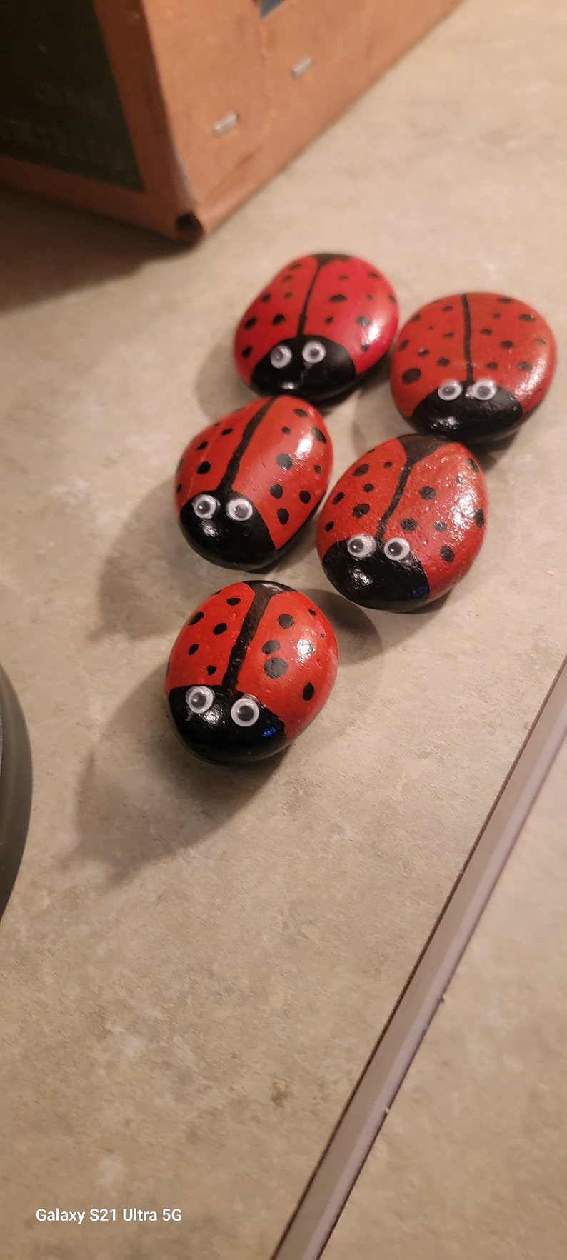 Lil Ladybug Stones (googley Eyes) - Etsy