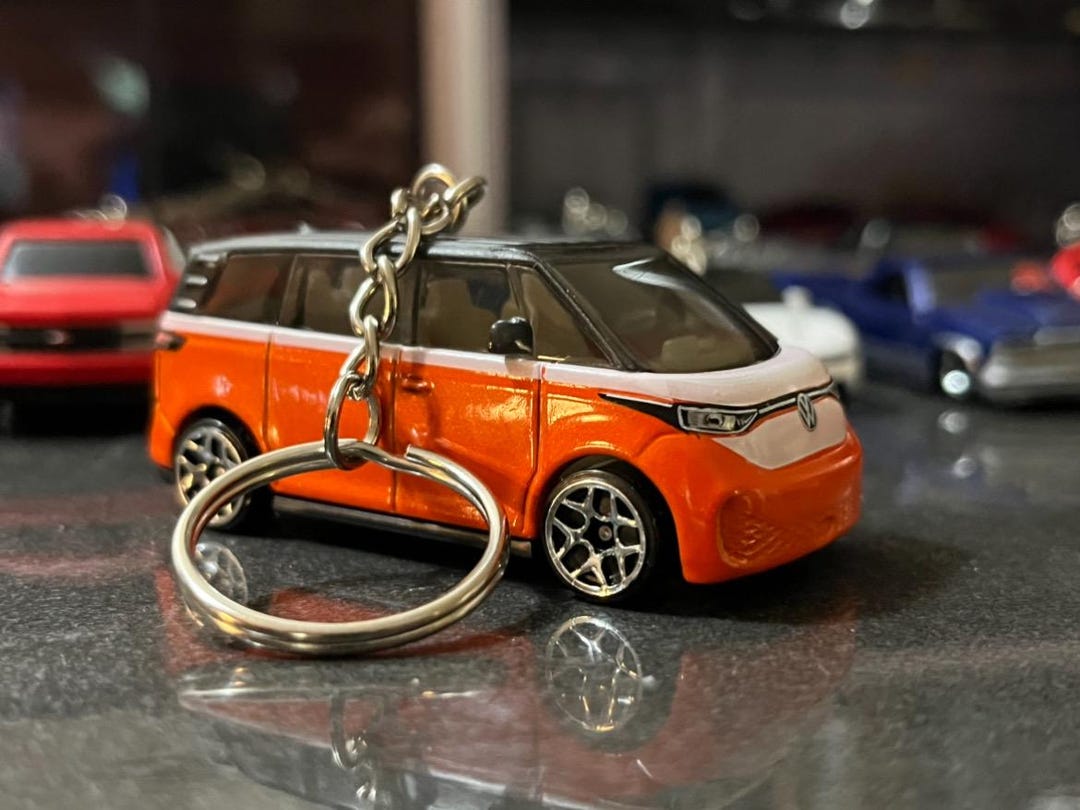 Volkswagen ID Buzz Minivan Keychain - Etsy