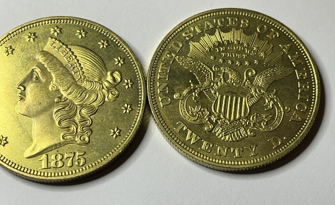 1875 Twenty Dollar Gold Coin Copy - Etsy