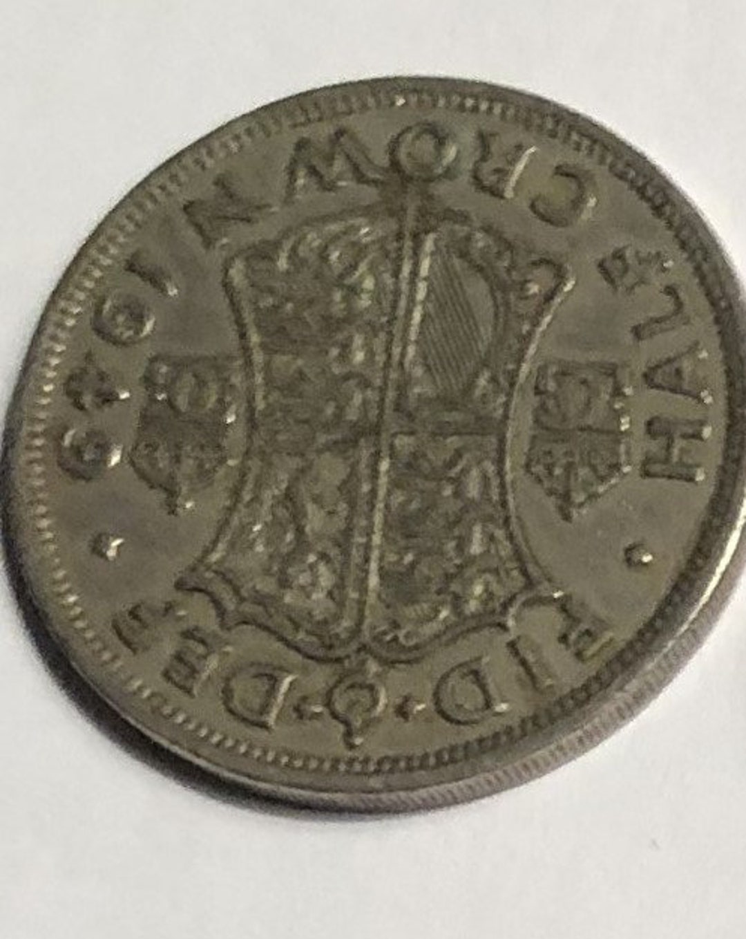 1949 Half Crown Half-crown Circulated Coin UK United Kingdom - Etsy