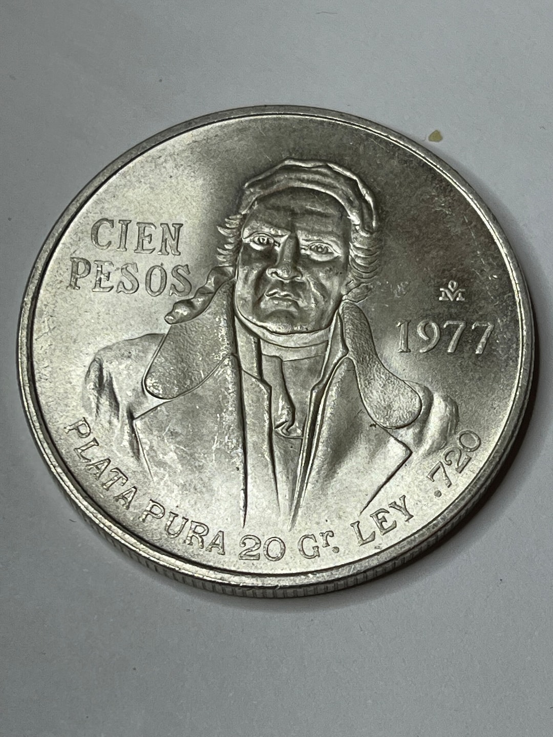 1977 Mexico CIEN 100 Pesos Silver 20g Coin - Etsy