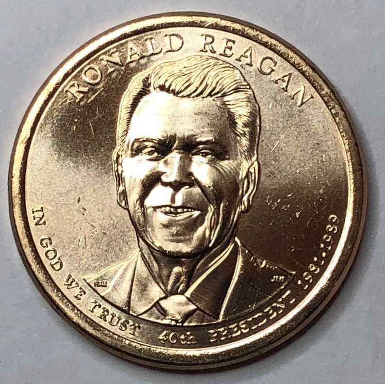 2016 Ronald Reagan Presidential Dollar Coin Circulated - Etsy