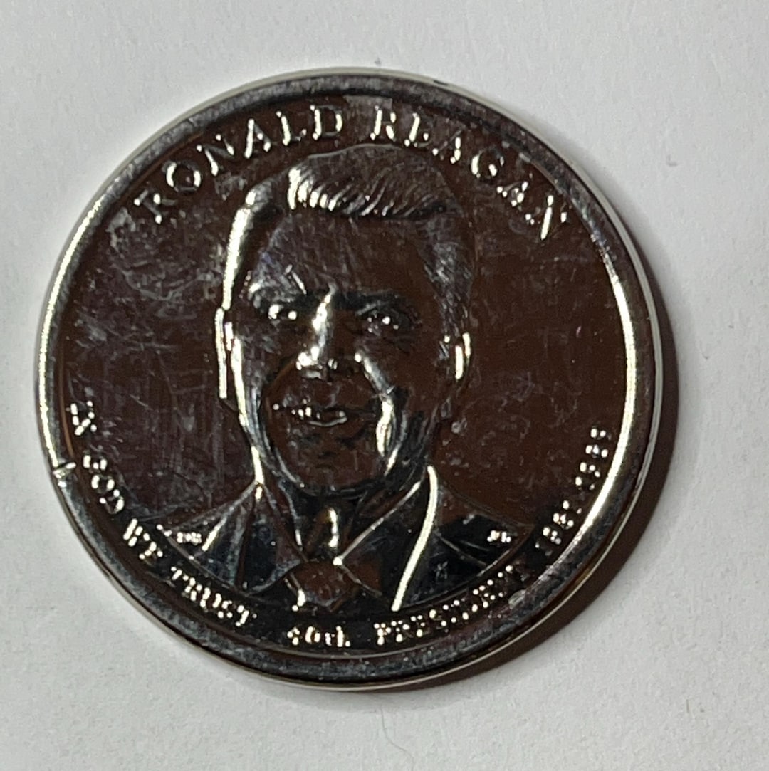 2016 Ronald Reagan SILVER PLATED Presidential Dollar Coin Rare - Etsy