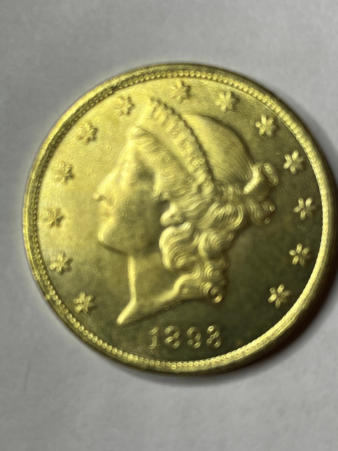 1893 Twenty Dollar Gold Coin Copy - Etsy