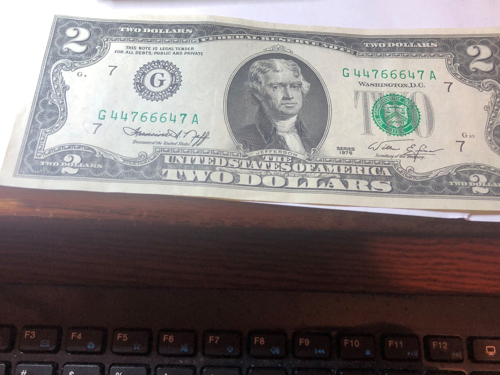 1976 G Series Two Dollar Bil - Etsy