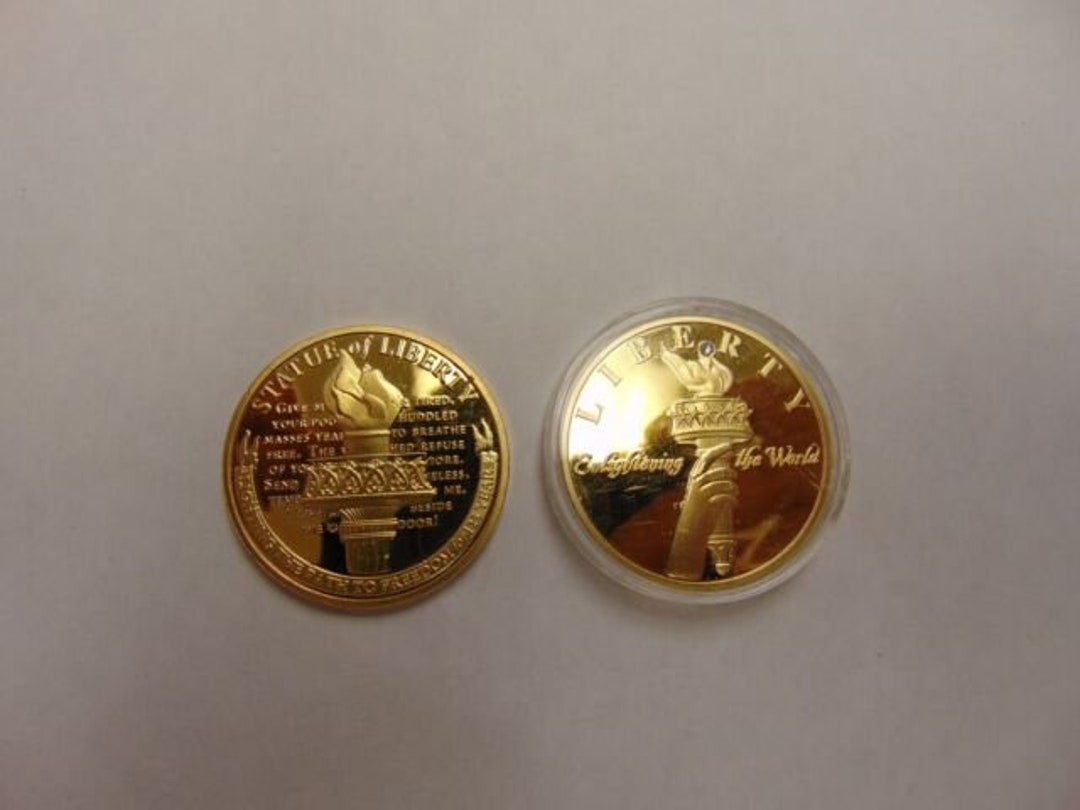 BEAUTIFUL COIN Statue of Liberty Enlightening the World COPY - Etsy