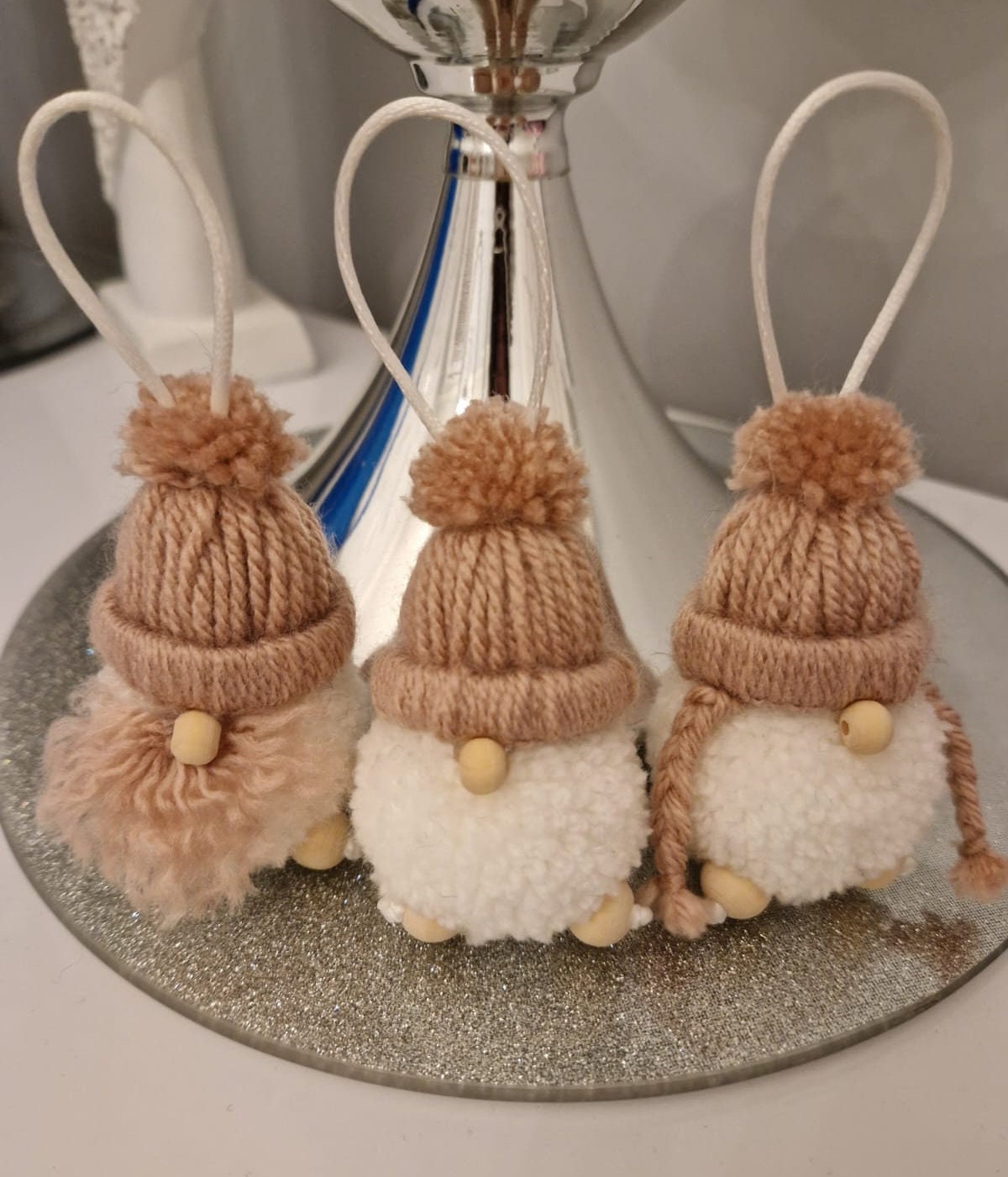 Set of 3 Christmas Gonk Tree Decorations, Gift Idea. Set of 3, Stocking ...