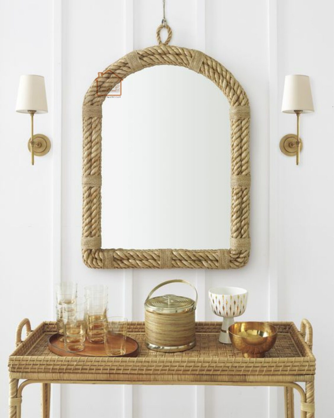 Nautical Rope Arch Mirror Home Decor Large Wall Mirror - Etsy