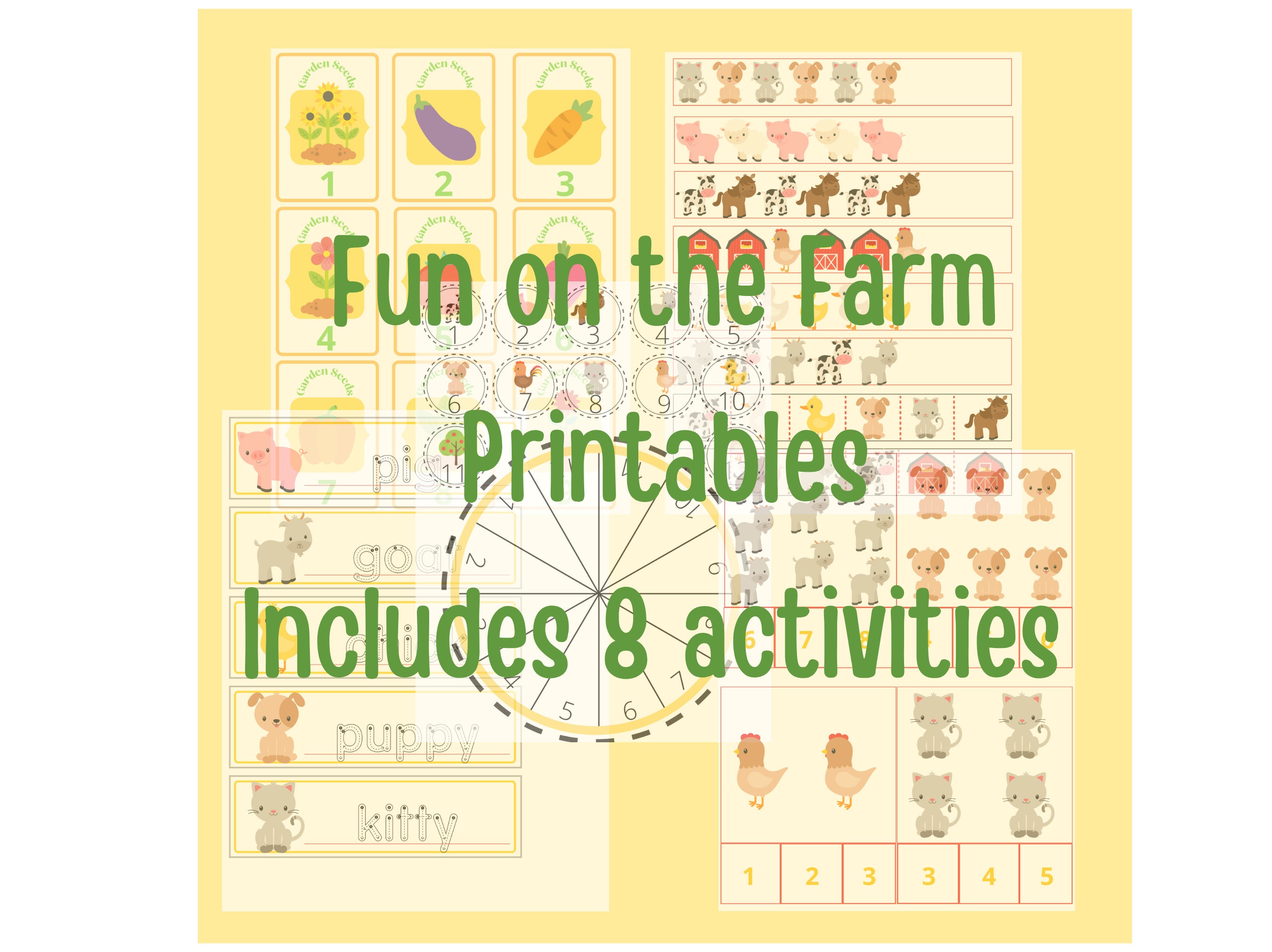 Fun on the Farm Printable - Etsy