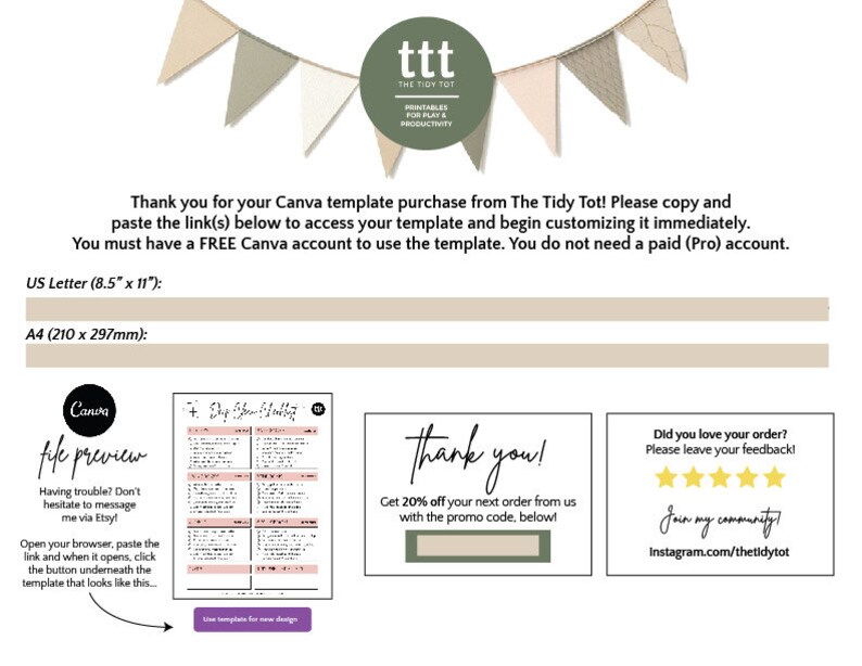 Deep Clean Checklist | Printable PDF + Editable Canva Template | Letter ...