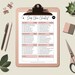 Deep Clean Checklist Printable PDF Editable Canva Template Letter 8.5 X ...