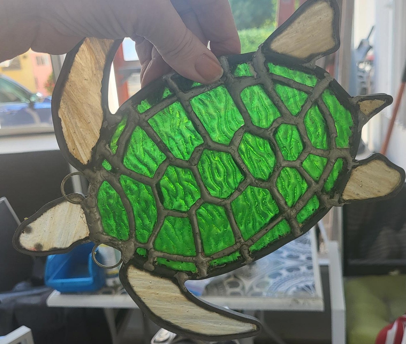 Green Turtle Sun Catcher - Etsy