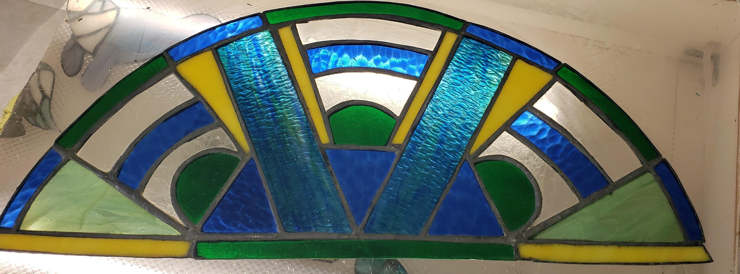 Half Circle Stained Glass - Etsy