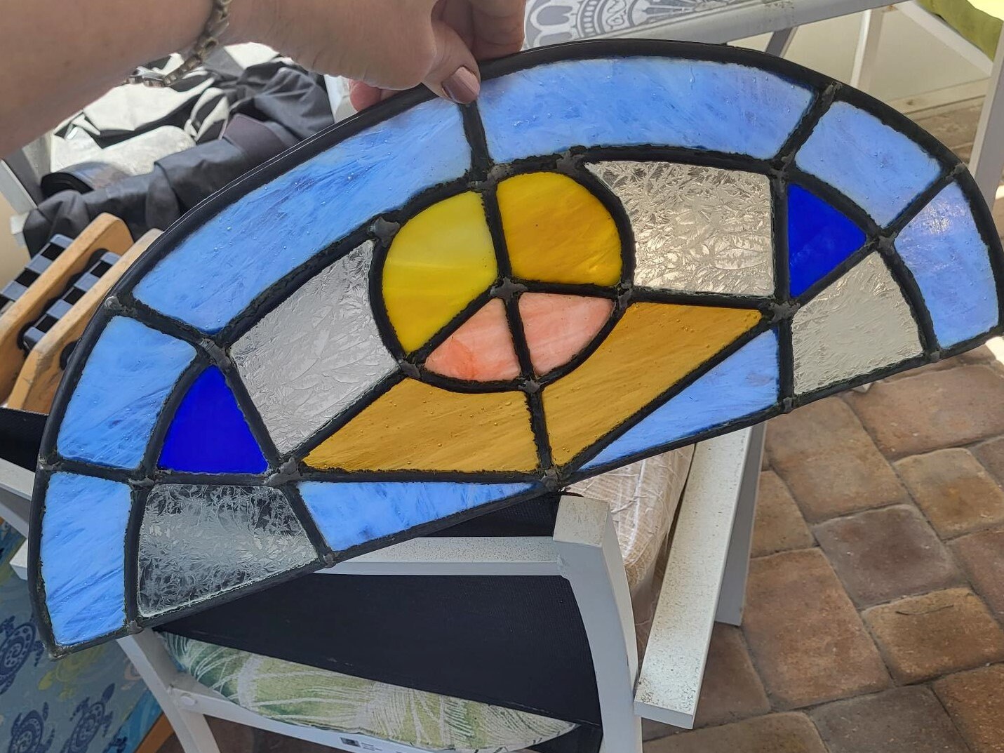 Half Circle Stained Glass - Etsy