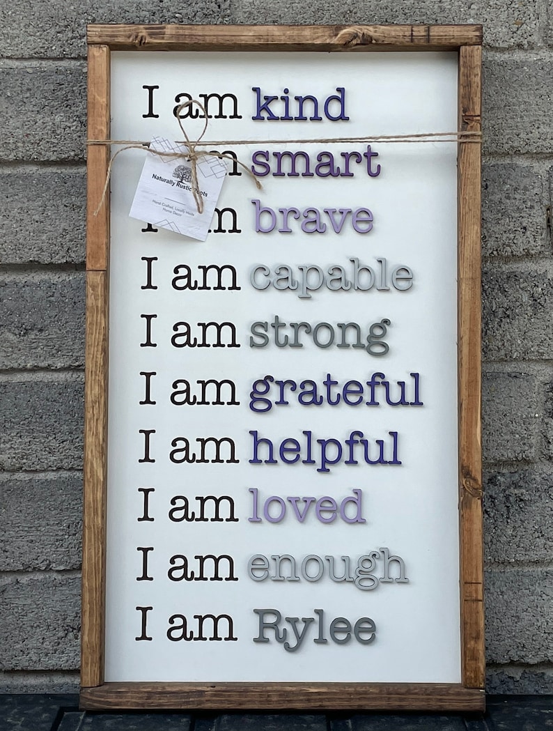 SVG Affirmation Sign, Wall Art, Nursery Wall Art, Glowforge - Etsy