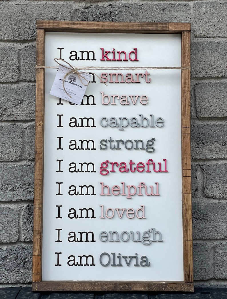 SVG Affirmation Sign, Wall Art, Nursery Wall Art, Glowforge - Etsy