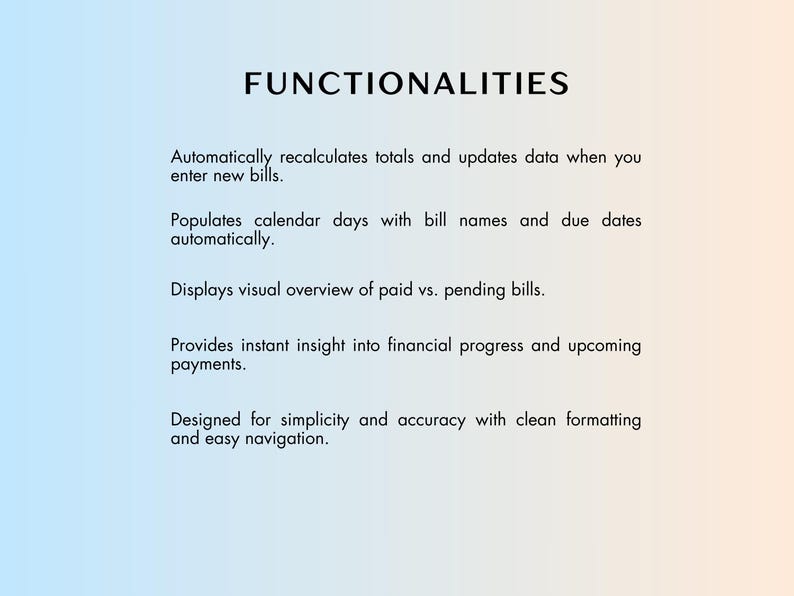 BILL TRACKER SPREADSHEET - Google Sheets Bill Calendar Monthly Smart ...