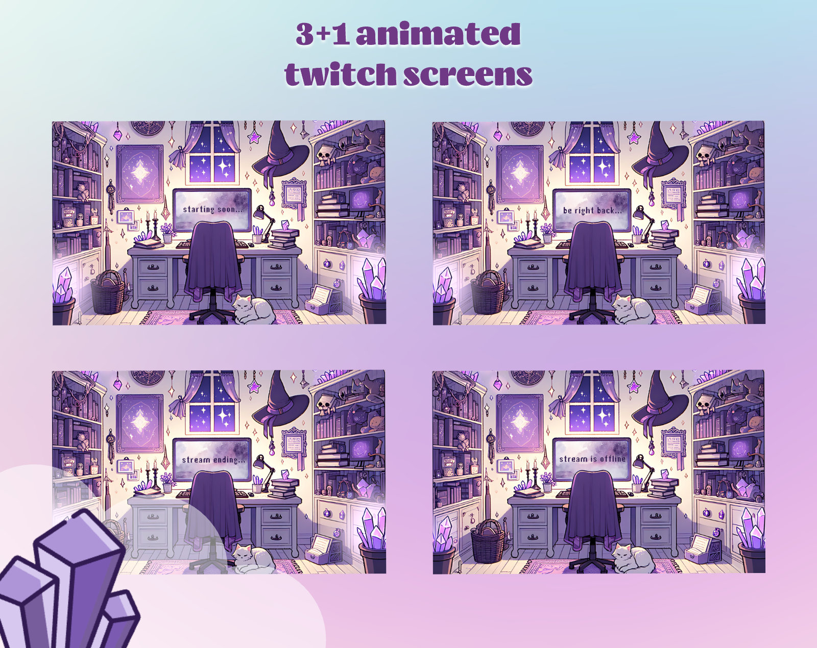 Fully Aminated Stream Overlay for Twitch, Youtube, Streamlabs OBS ...