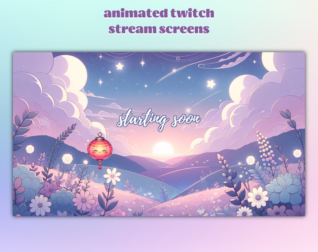 3+1 Aminated Stream Screens for Twitch, Youtube, Streamlabs OBS ...