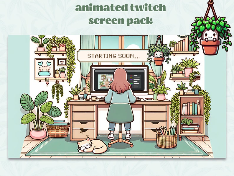 3+1 Aminated Stream Screens for Twitch, Youtube, Streamlabs OBS ...