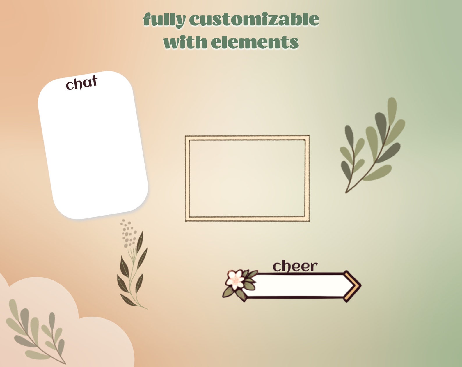Fully Aminated Cute Stream Overlay for Twitch, Youtube, Streamlabs OBS ...