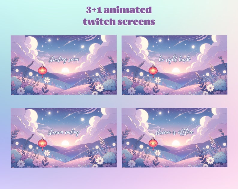 Fully Aminated Stream Overlay for Twitch, Youtube, Streamlabs OBS ...