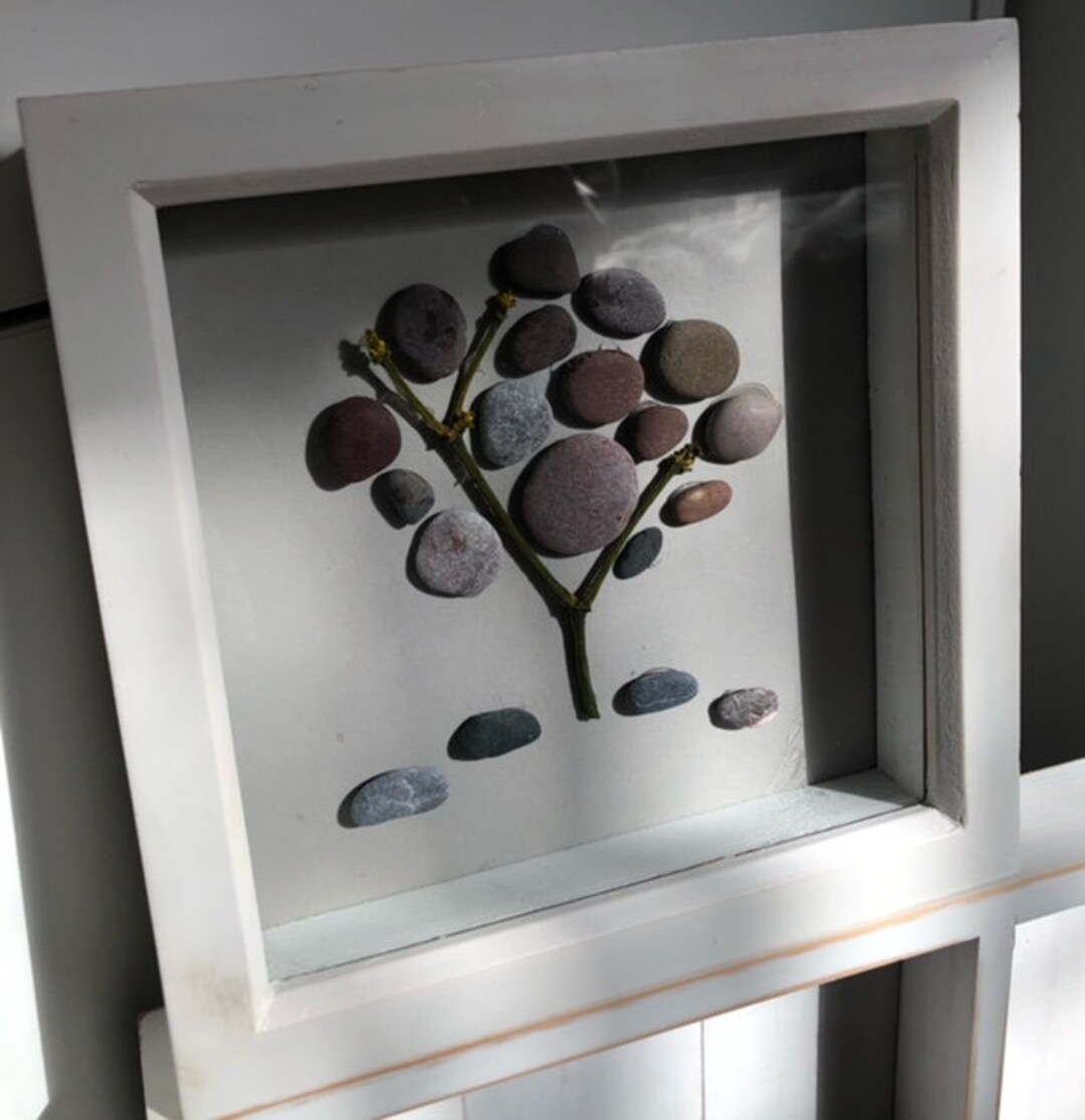 Pebble Art Tree, Family Tree - Etsy UK