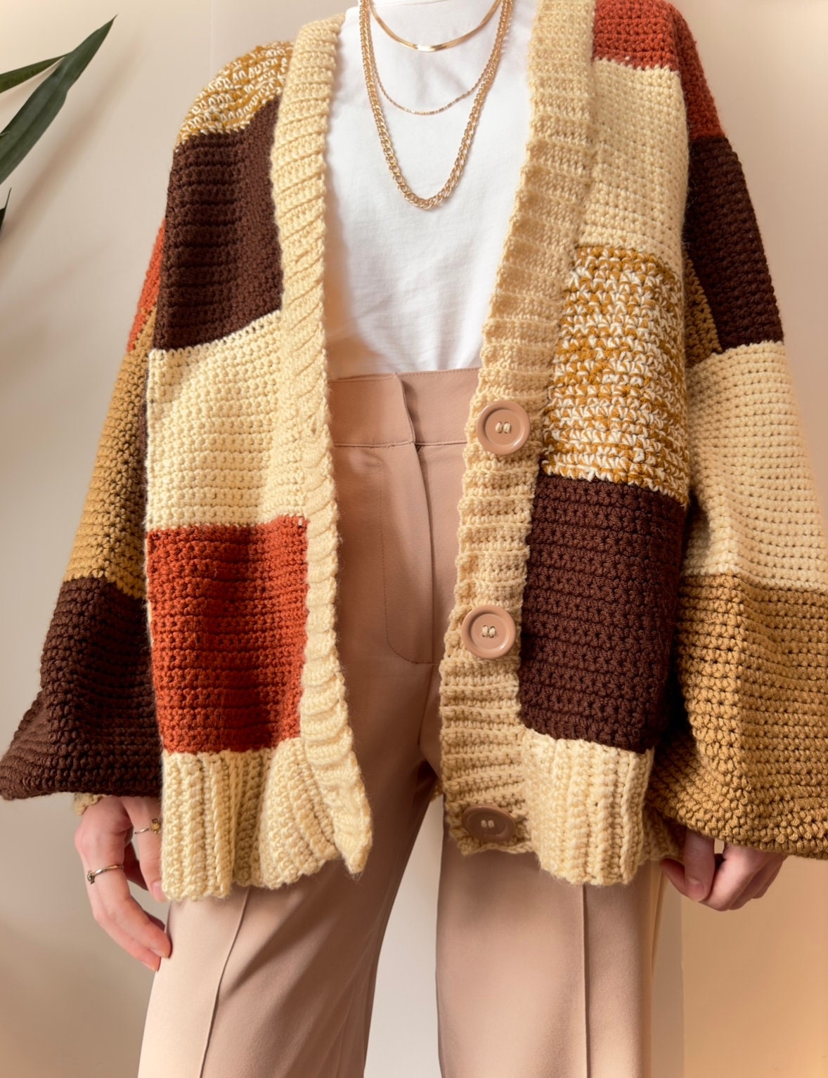 Patchwork Cardigan Crochet Pattern, Patchwork Sweater Crochet Pattern ...